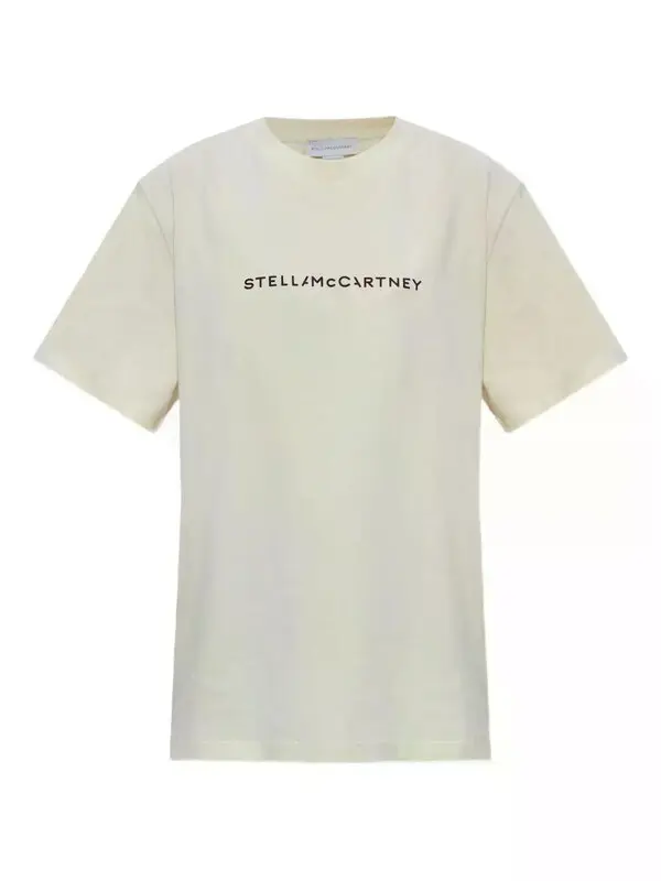 Stella McCartney Organic Cotton T-shirt - Neutrals