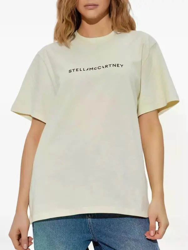 Stella McCartney Organic Cotton T-shirt - Neutrals