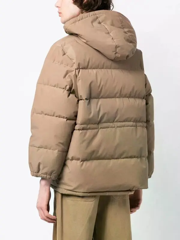 NEIGHBORHOOD Logo-patch Padded Jacket - Brown