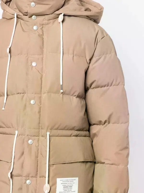 NEIGHBORHOOD Logo-patch Padded Jacket - Brown