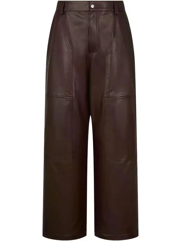 STUDIO TOMBOY Button-fastening Wide Leg Trousers