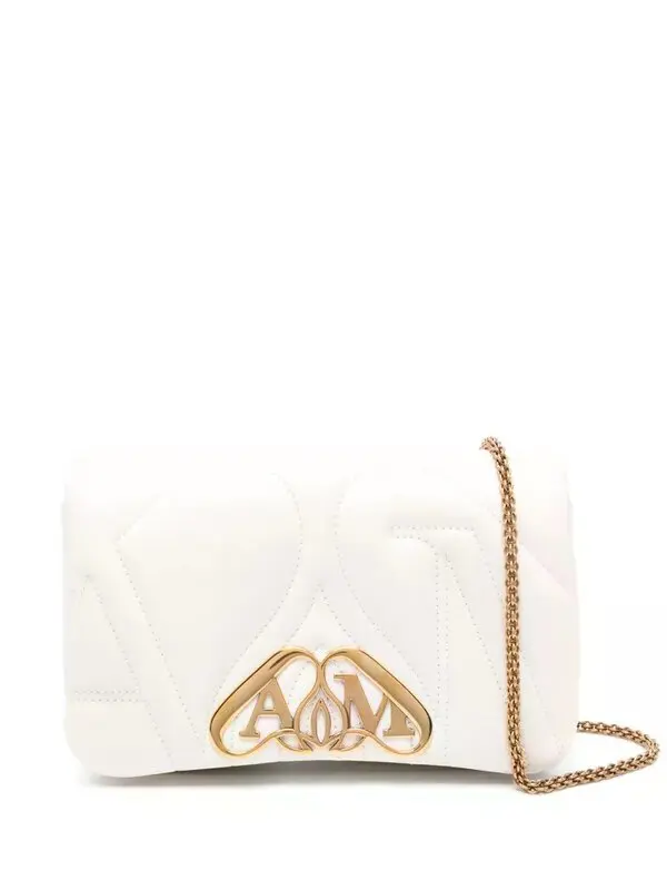 Alexander McQueen The Seal Cross Body Bag - Neutrals