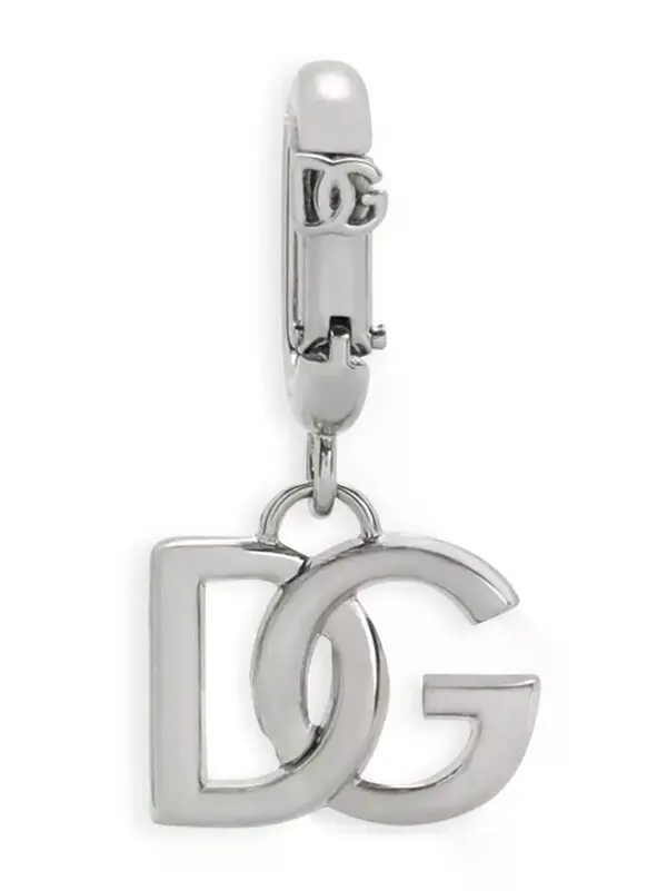 Dolce & Gabbana Logo-plaque Keyring - Silver