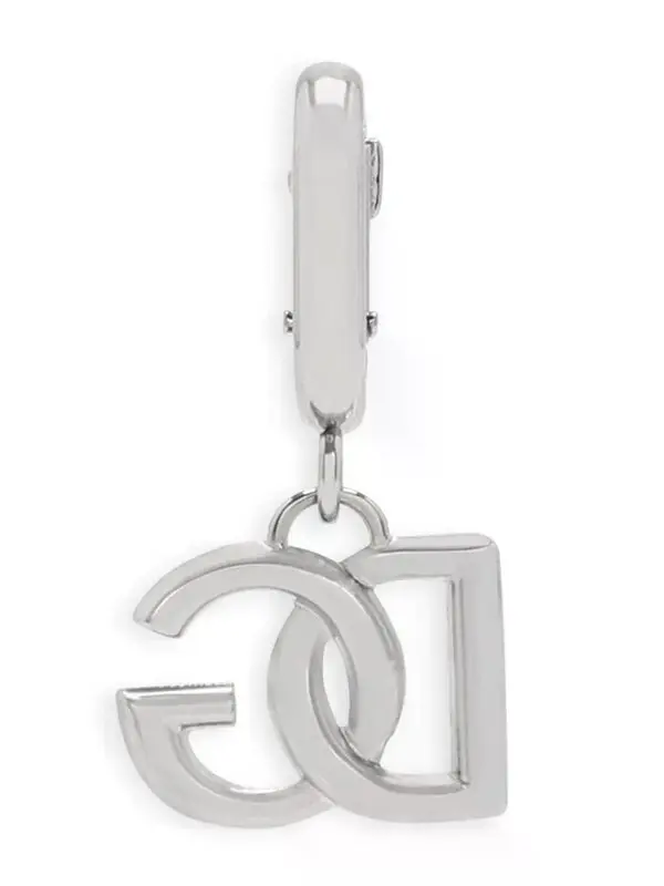 Dolce & Gabbana Logo-plaque Keyring - Silver