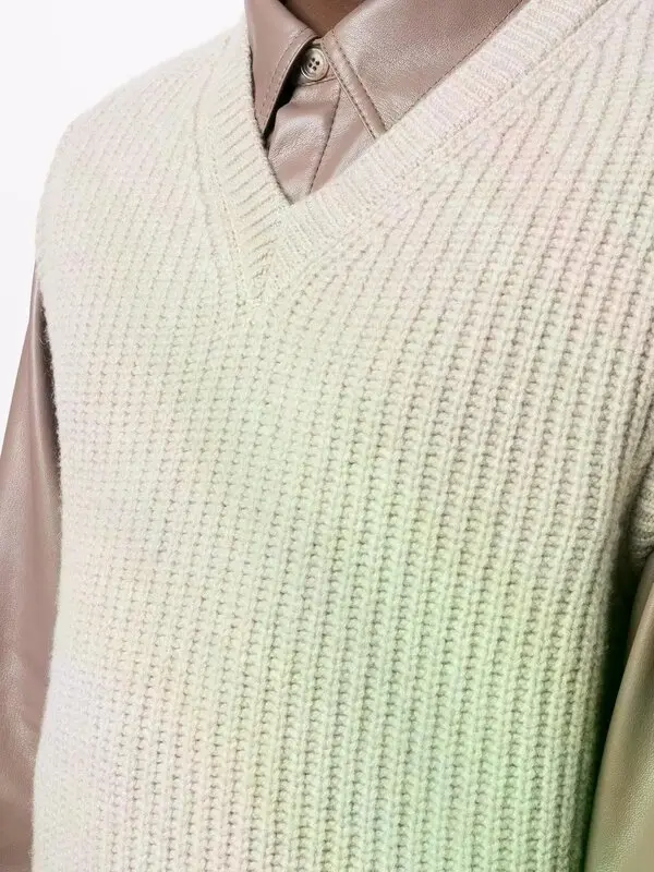 Nanushka Ribbed V-neck Sweater Vest