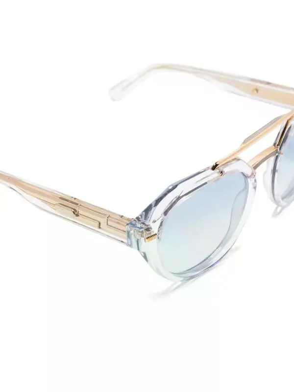 Cazal Mod 8047 Pilot-frame Sunglasses - Gold