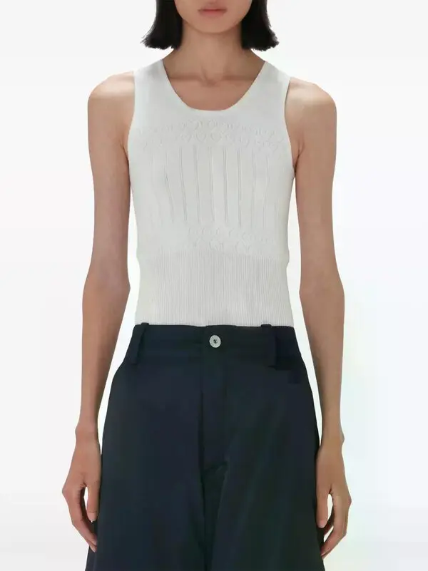 JW Anderson Pointelle-knit Tank Top