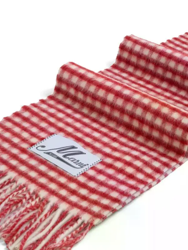 Marni Gingham Scarf - Red