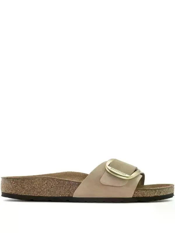 BIRKENSTOCK Madrid Big Buckle Slides - Neutrals