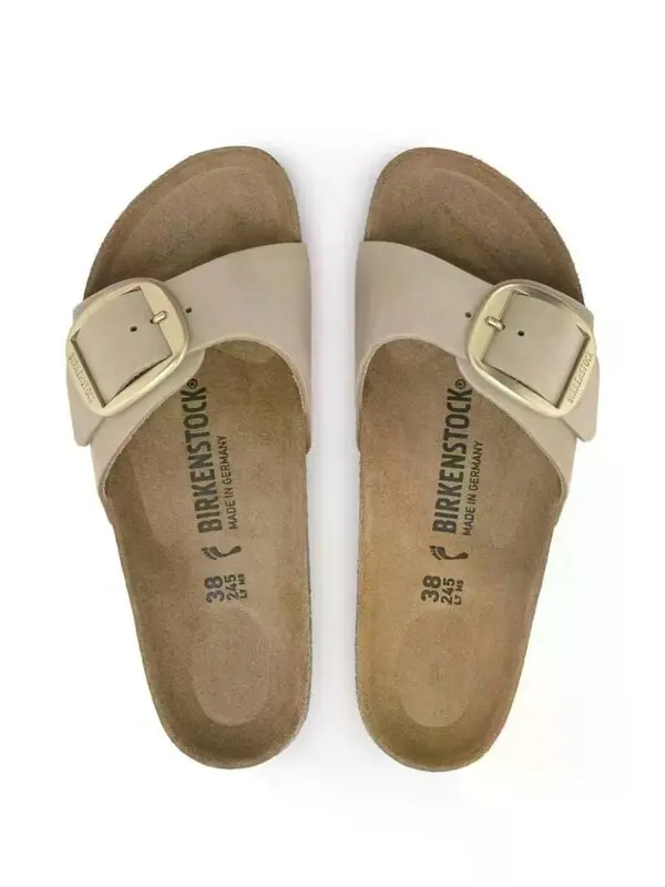 BIRKENSTOCK Madrid Big Buckle Slides - Neutrals