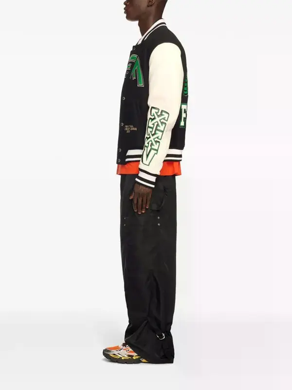 Off-White Logo-appliqué Bomber Jacket