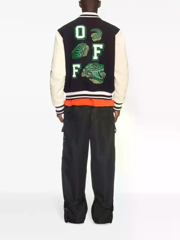 Off-White Logo-appliqué Bomber Jacket
