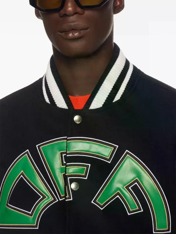 Off-White Logo-appliqué Bomber Jacket