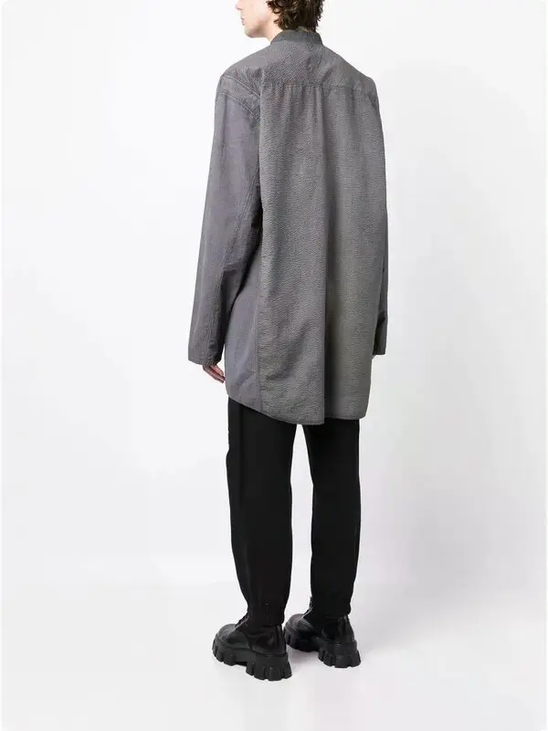 NICOLAS ANDREAS TARALIS Band-collar Cotton Shirt