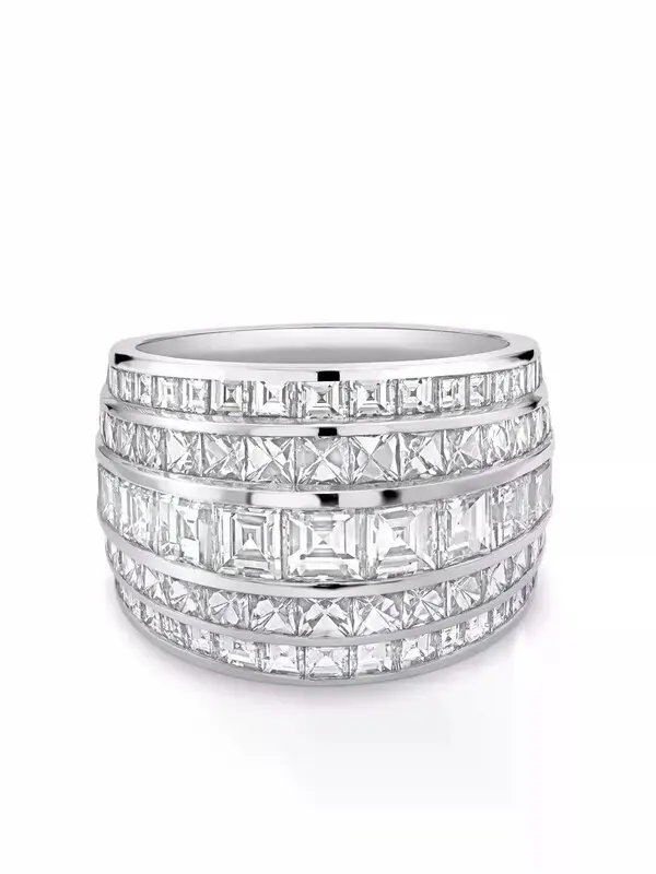 PRAGNELL Platinum Manhattan Classic Diamond Ring - Silver