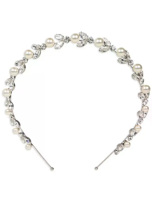 JENNIFER BEHR Kamila Crystal-embellished Headband - Silver
