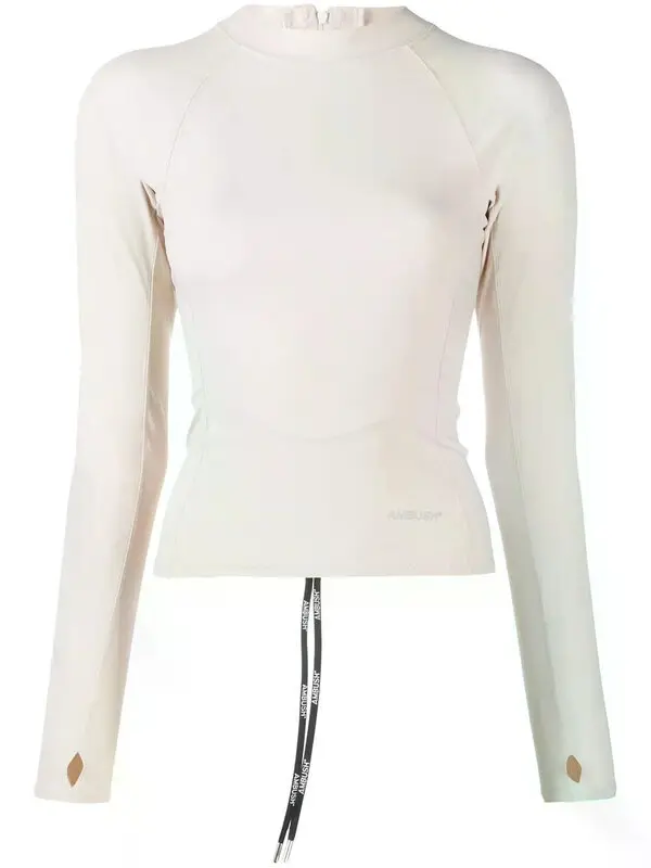 AMBUSH Rear Zip Fastening Top - Neutrals