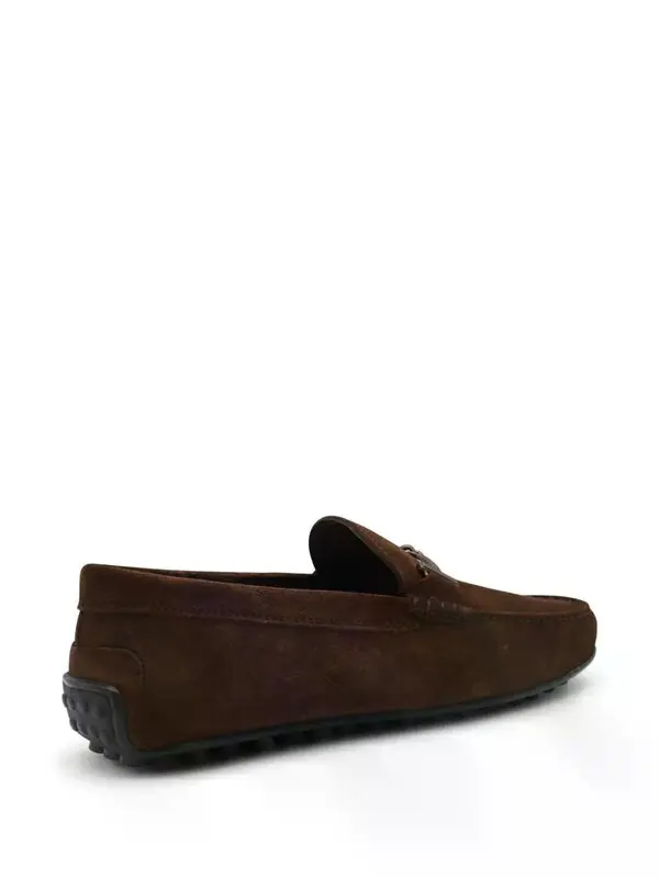 TOD'S Gommino Suede Loafers - Brown