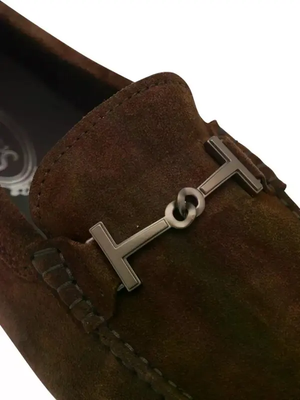 TOD'S Gommino Suede Loafers - Brown