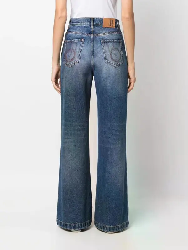 La DoubleJ High-waisted Flared Jeans