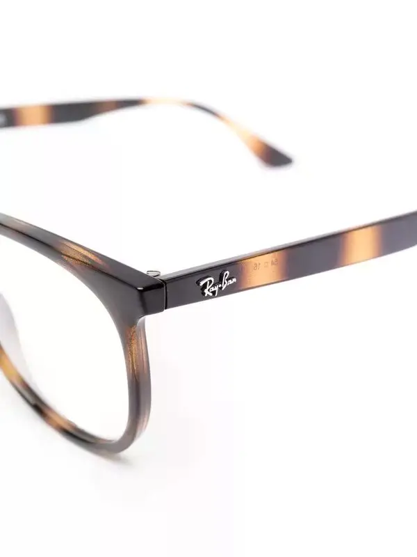 Ray-ban Logo-plaque Round Glasses