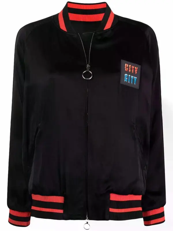 Rabanne Logo Patch Bomber Jacket