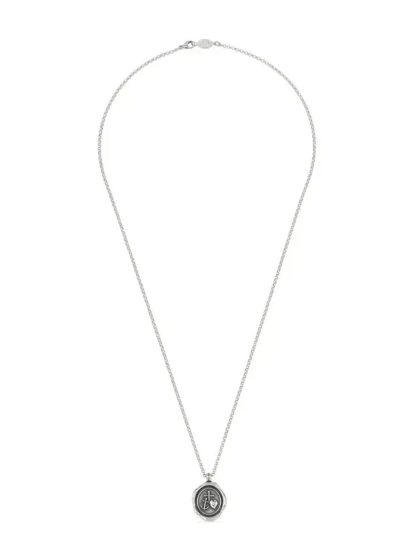 DOWER & HALL Hope Medallion Sterling Necklace