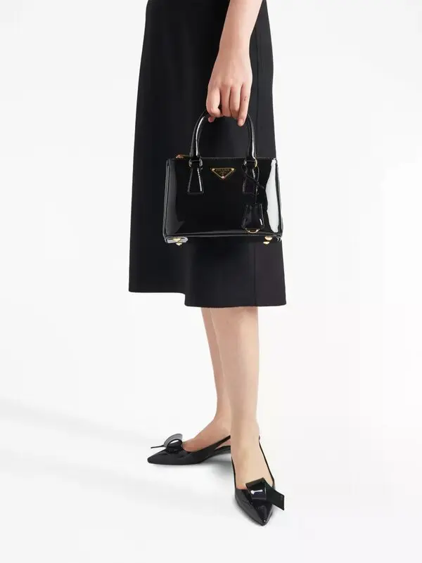 Prada Mini Galleria Tote Bag - Black