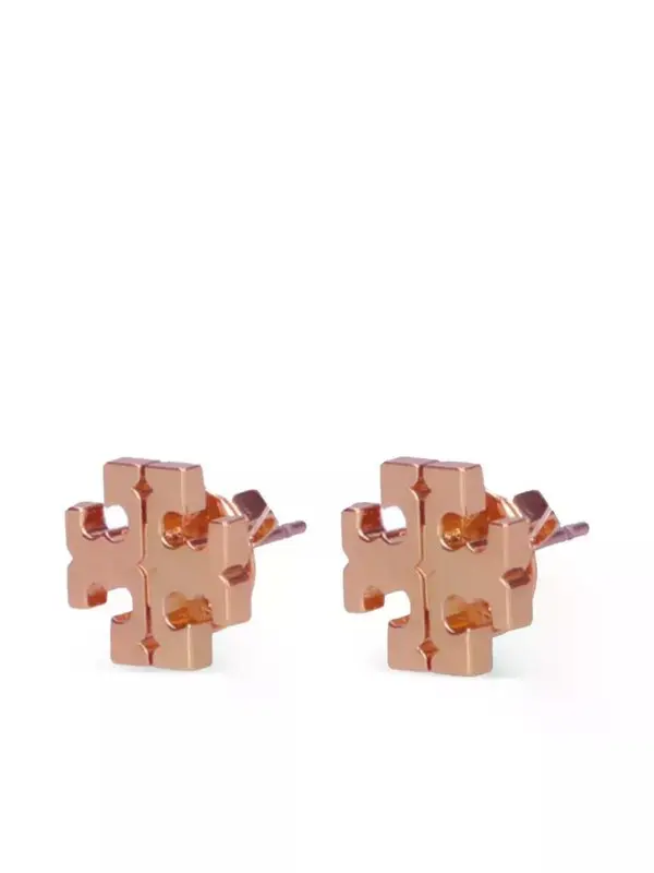 Tory Burch Logo Stud Earrings - Pink