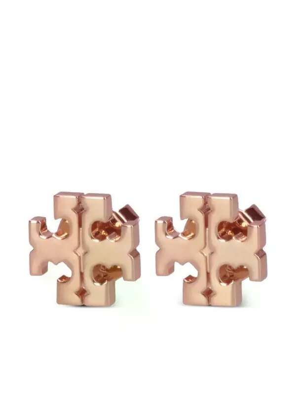 Tory Burch Logo Stud Earrings
