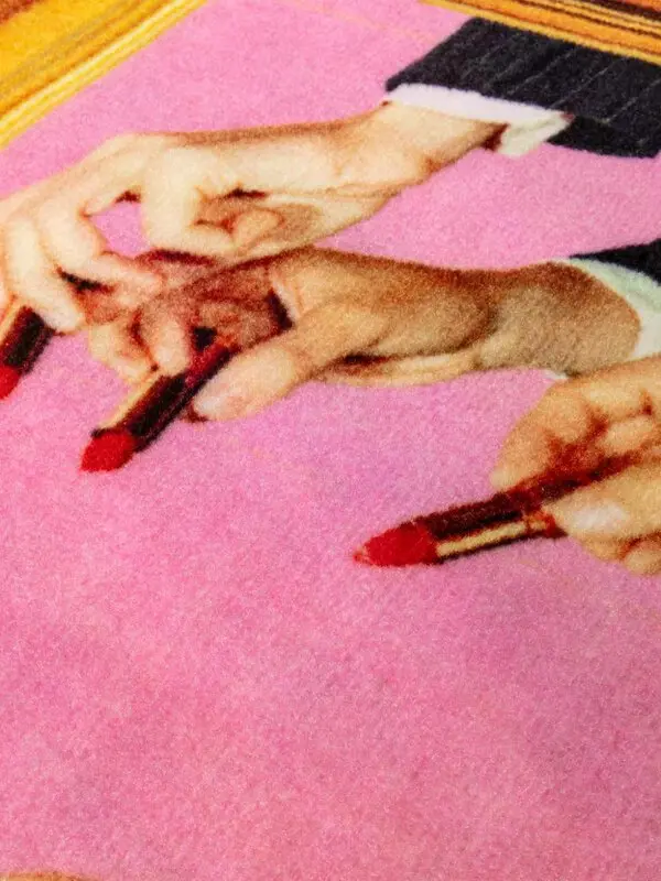 SELETTI Lipstick Graphic-print Mat