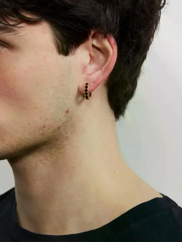 Emanuele Bicocchi Logo-engraved Hoop Earrings