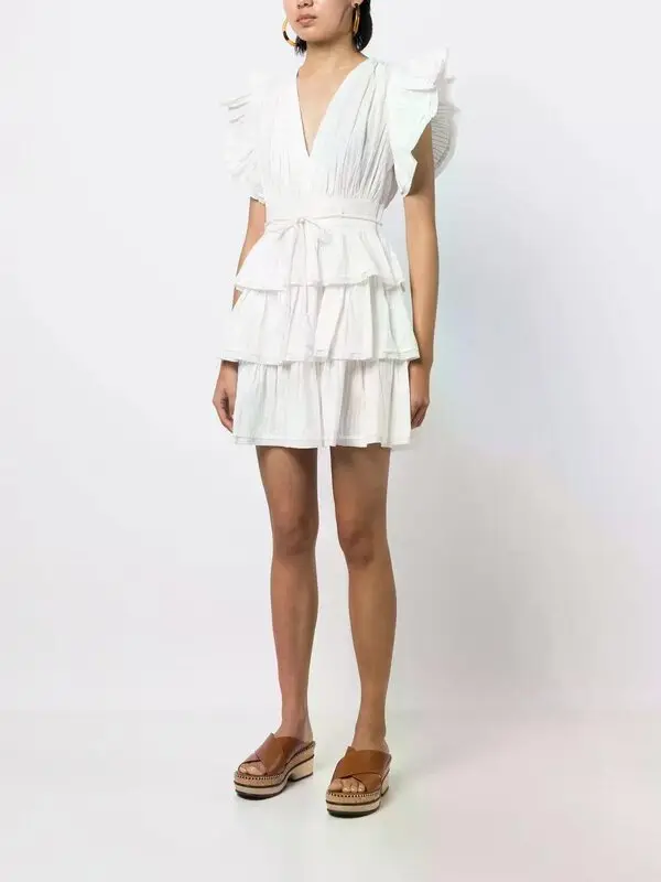 Ulla Johnson Camilla Tiered Minidress - White