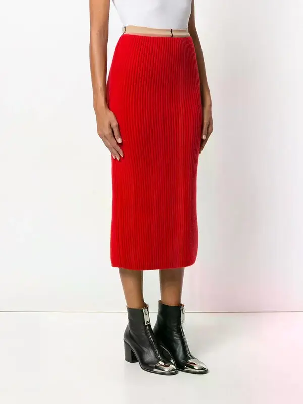 Calvin Klein Rib Knit Pencil Skirt