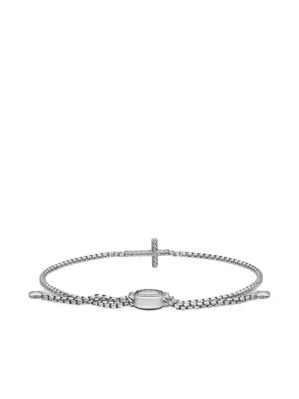 David Yurman Sterling Pavé Diamond Cross Chain Bracelet
