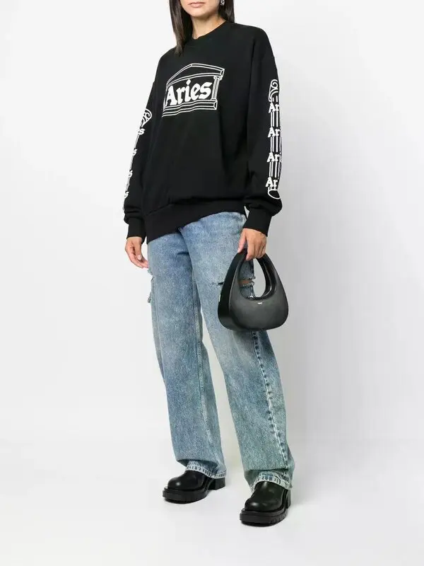 Aries Logo-print Long-sleeve Top