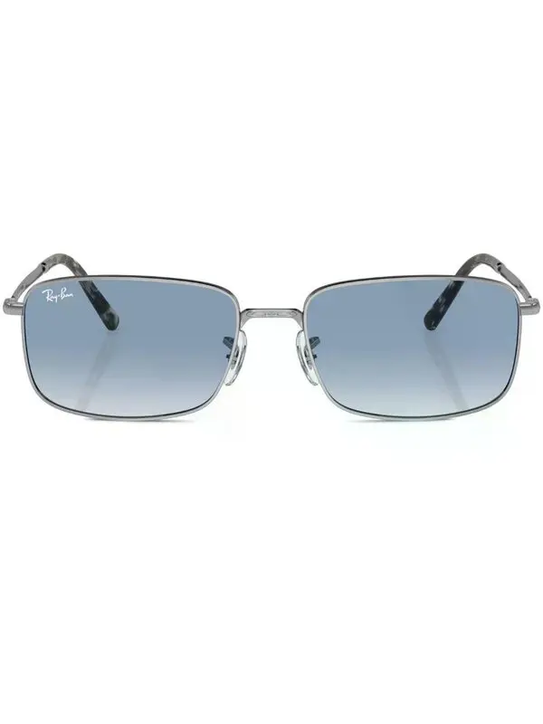 Ray-ban Gradient-lenses Square-frame Sunglasses - Silver