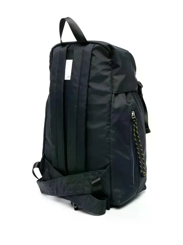 A.p.c. Logo-patch Treck Backpack - Blue