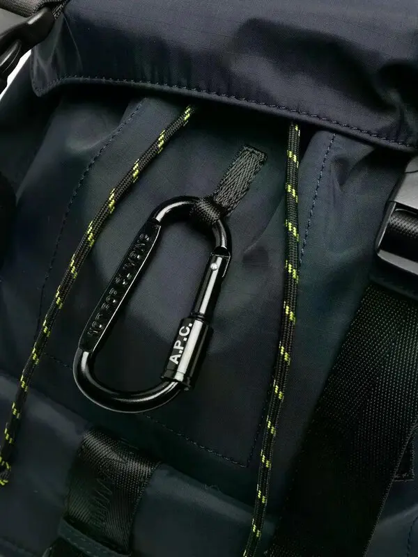 A.p.c. Logo-patch Treck Backpack - Blue