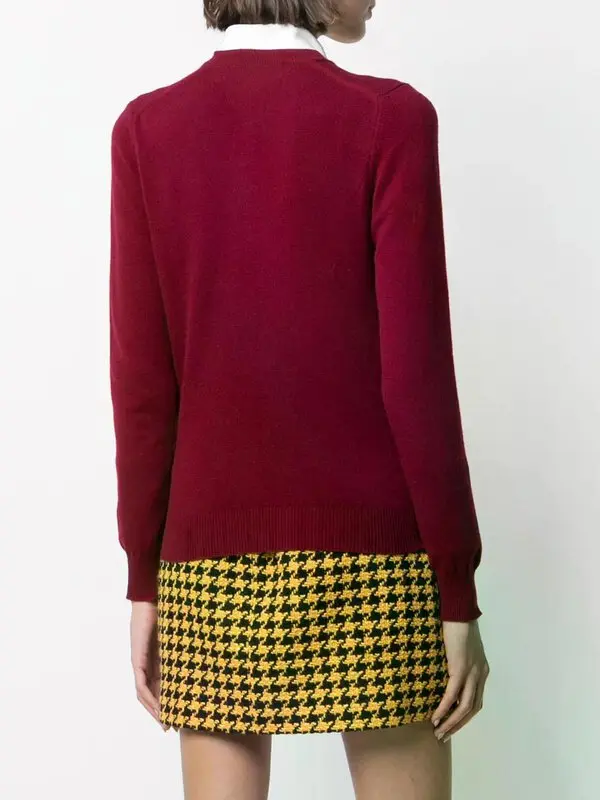 Play Comme Des Garcon Heart Motif Cardigan - Red