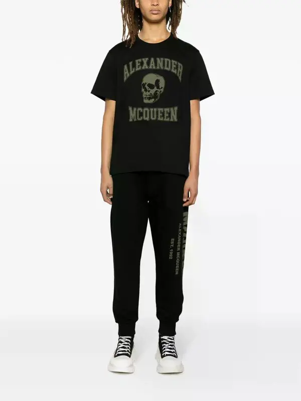 Alexander McQueen Logo-print Cotton T-shirt - Black