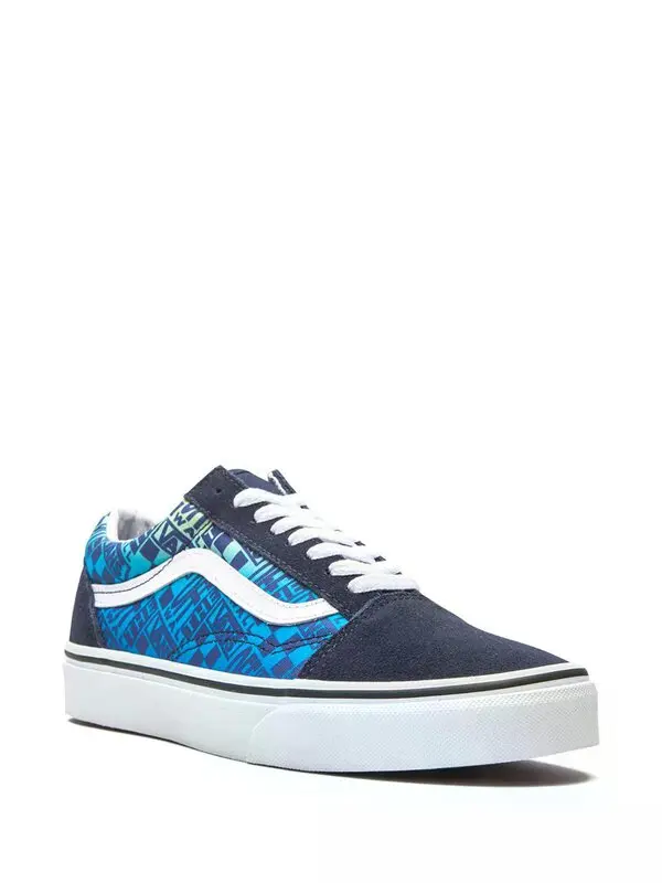 VANS Old Skool Off The Wall Logos Sneakers - Blue