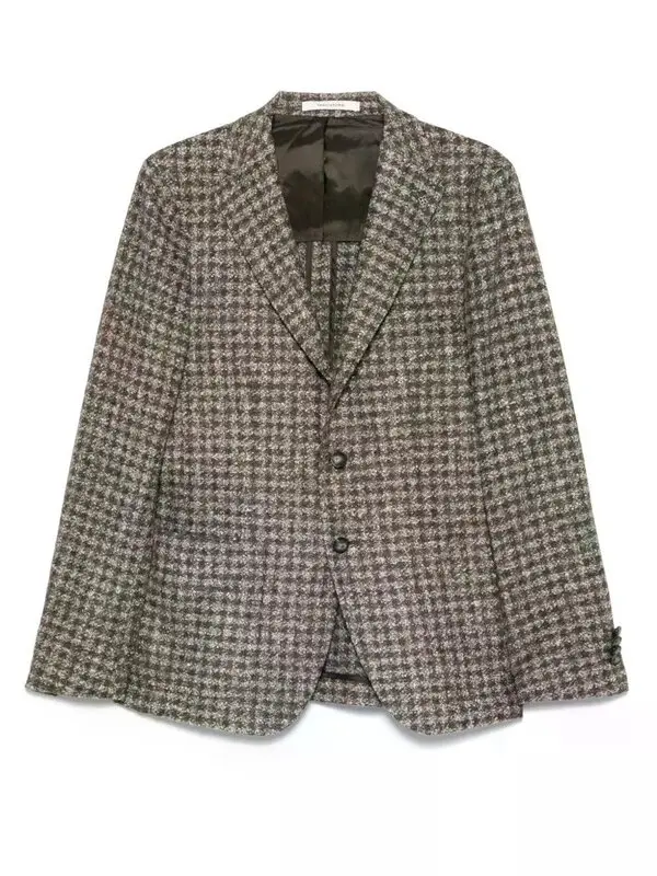 Tagliatore Check-print Blazer - Brown