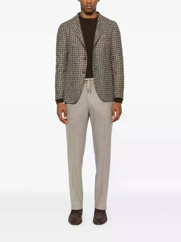 Tagliatore Check-print Blazer - Brown