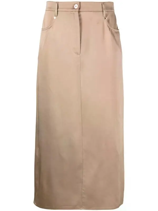 Brunello Cucinelli Straight-cut Midi Skirt