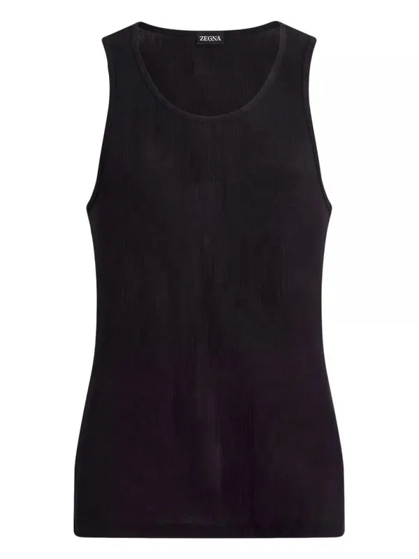 Zegna Scoop-neck Ribbed Tank Top