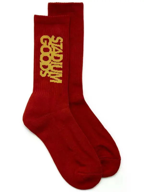 STADIUM GOODS Logo Crew Socks - Red
