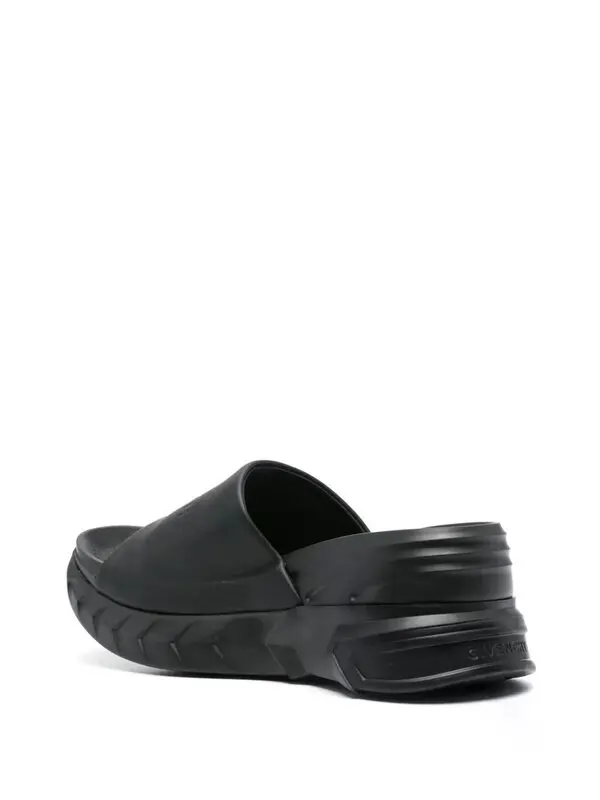Givenchy Logo-debossed Leather Slides