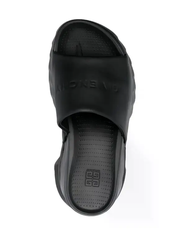 Givenchy Logo-debossed Leather Slides