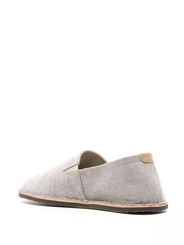 Brunello Cucinelli Mélange-effect Almond Toe Espadrilles
